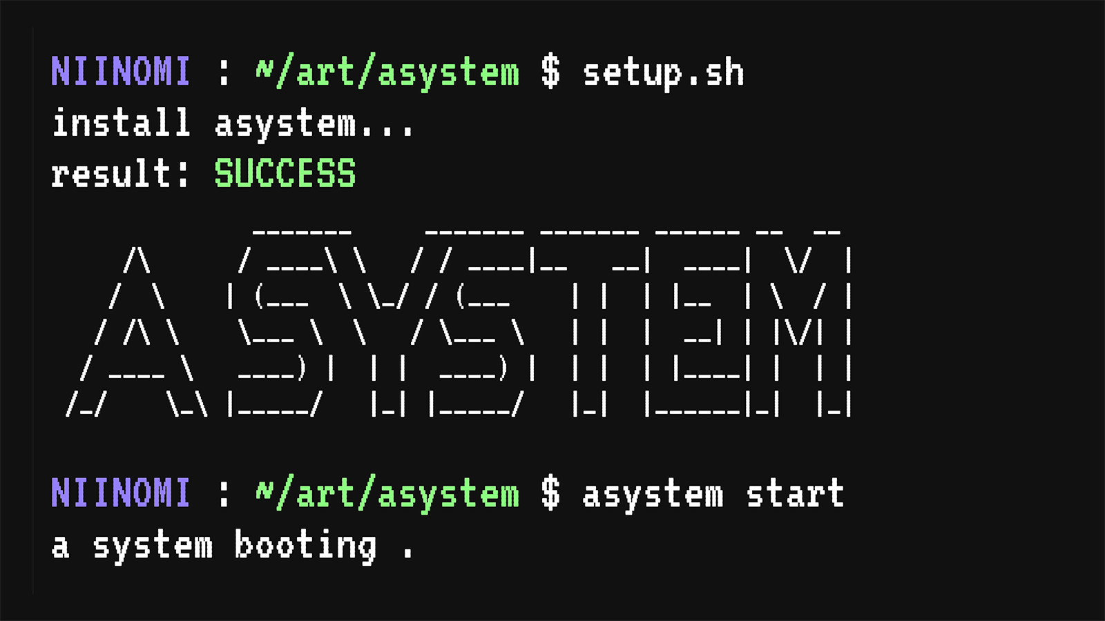 A SYSTEM